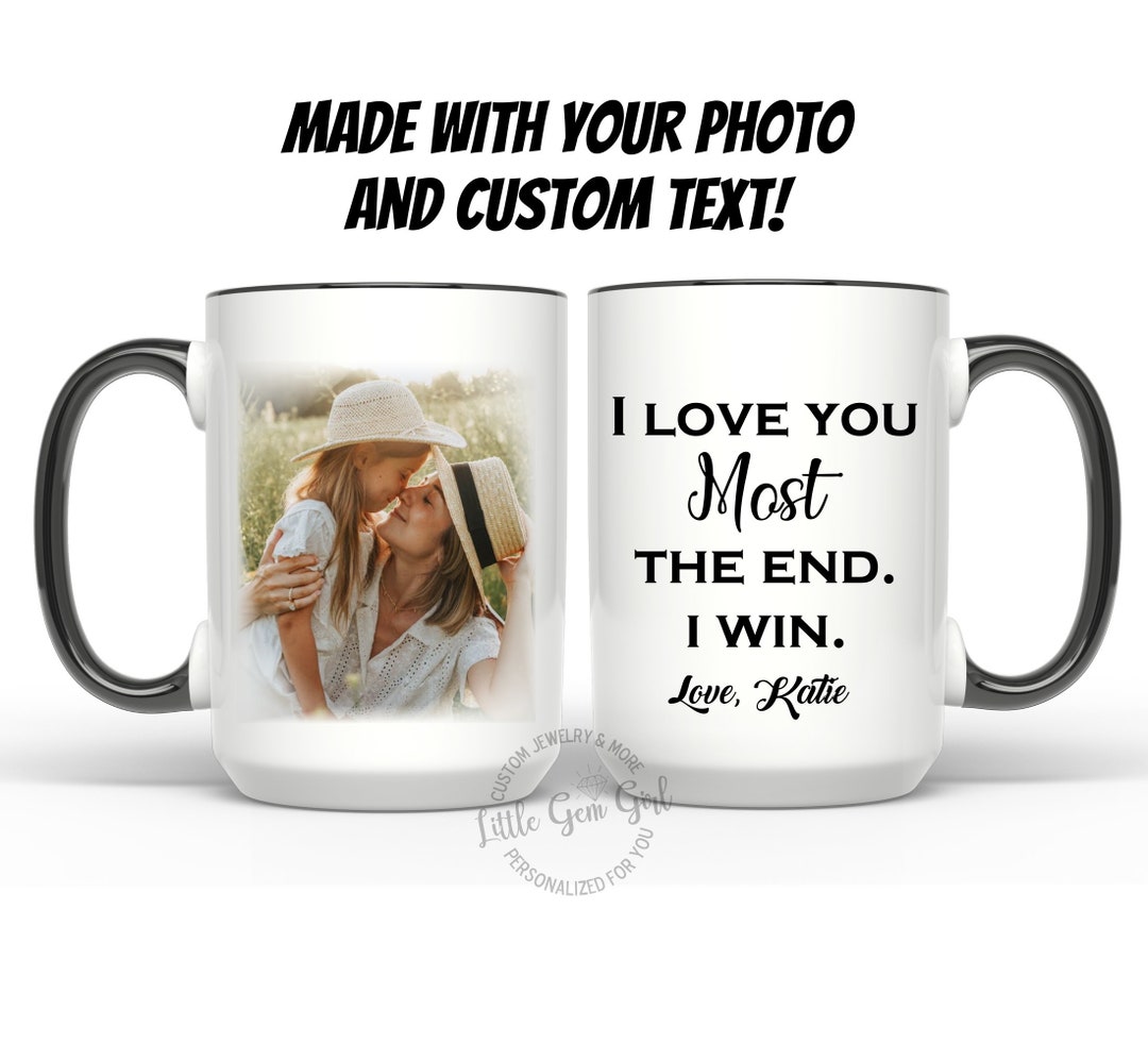 Personalized Coffee Mug With Your Custom Text and Picture - Large 15 Oz ...
