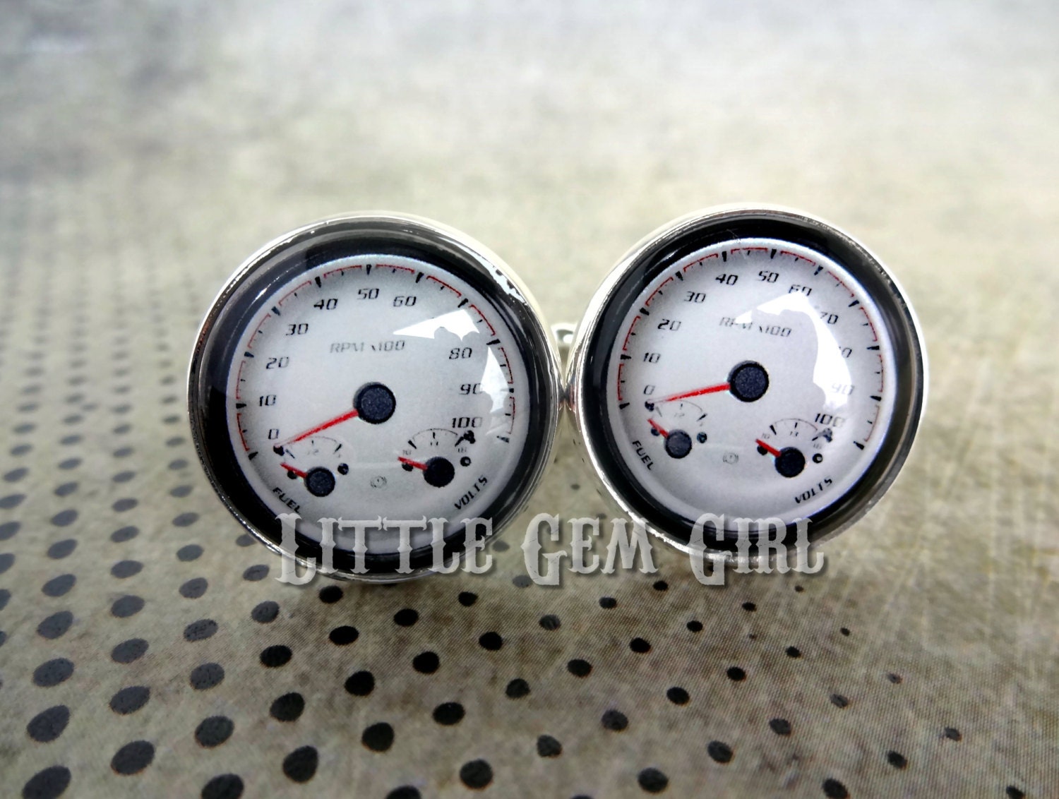 Car Speedometer Cuff Links - Classic Car Tachometer Hot Rod Cufflinks ...