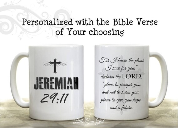 Custom Bible Verse Coffee Mug Personalized With Bible Verse - Etsy