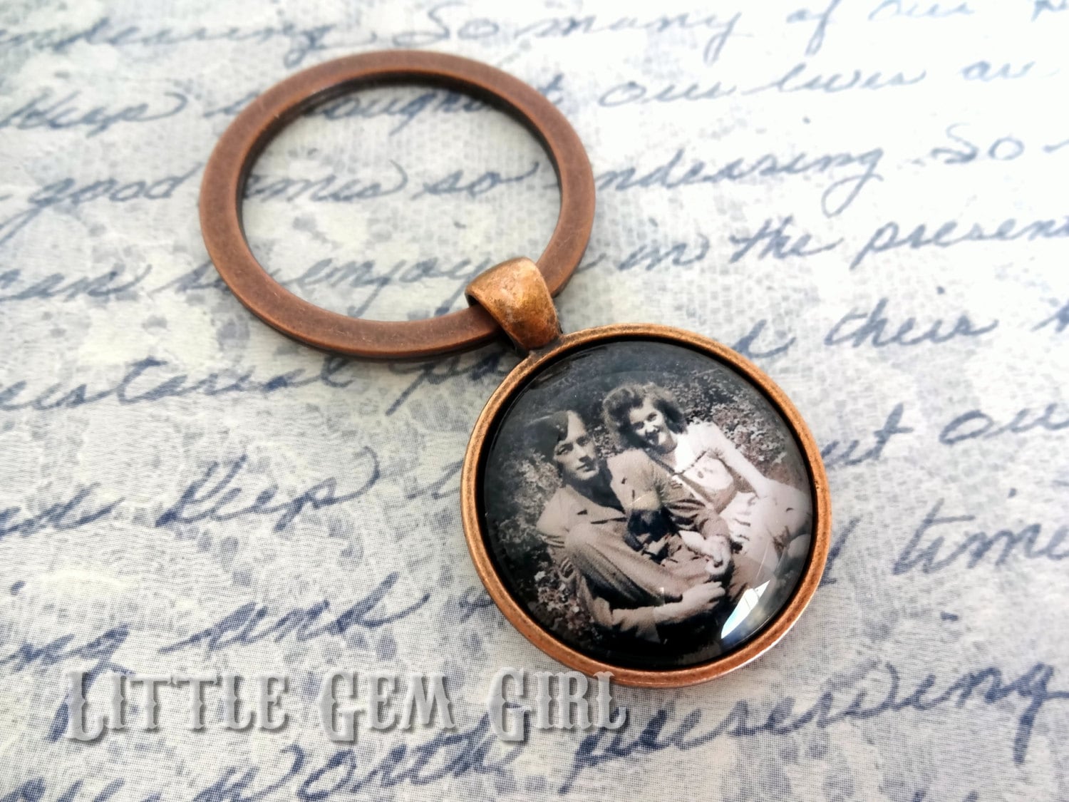 Custom Photo Key Chain Picture Keychain Personalized Silver | Etsy