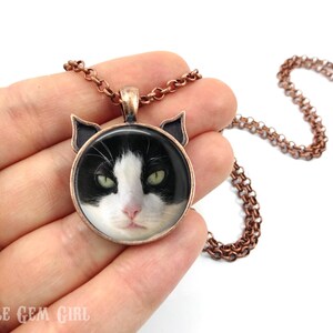 Personalized Cat Face Charm Necklace - Custom Jewelry With Your Cat's ...