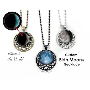 Handmade Glow in the Dark Birth Moon Jewelry - Personalized Your ...