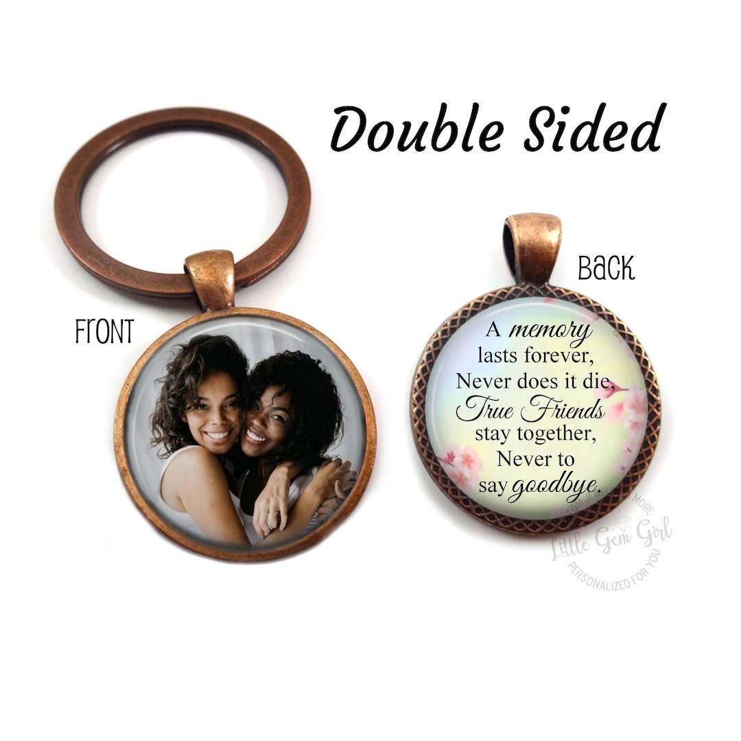 Custom Photo Best Friend Sister Key Chain or Necklace - Double Sided ...