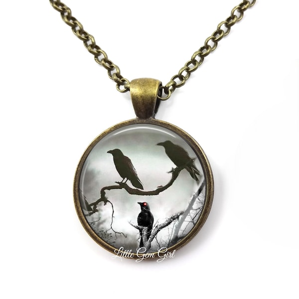 Crow Necklace - Etsy