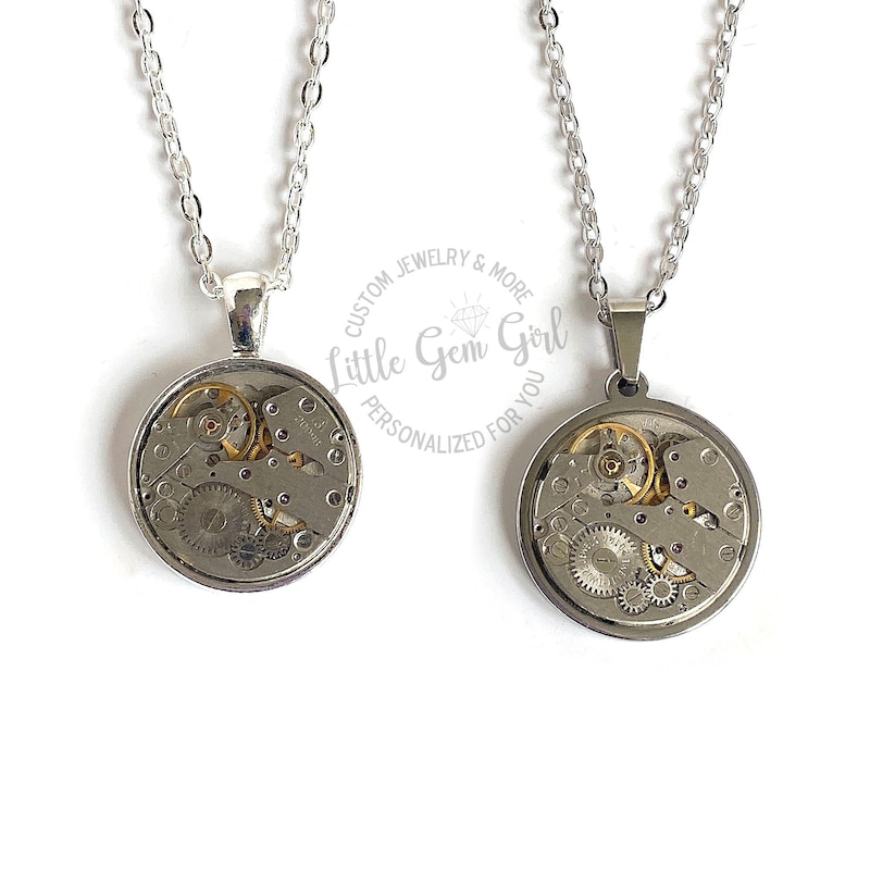 Clock Necklace - Etsy