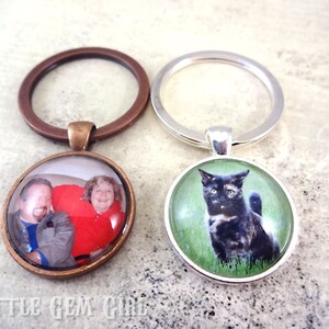 Custom Handwriting & Photo Key Chain - Double Sided Handwritten Message ...