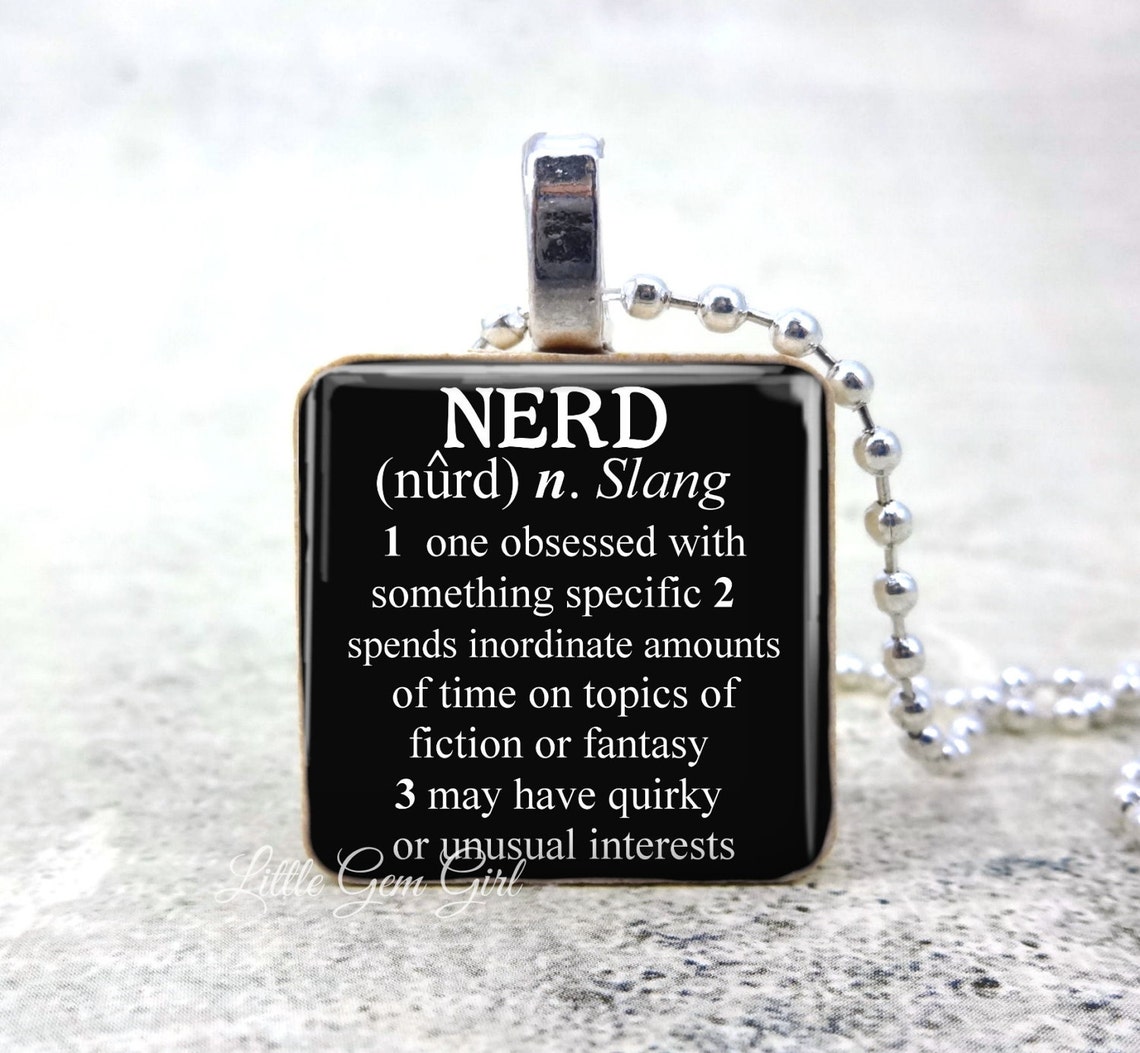 Funny Nerd Dictionary Definition Necklace Fantasy Sci Fi - Etsy