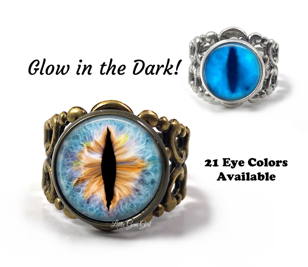 Glow in the Dark Eyeball Ring - 21 Colors Available - Evil Eye Jewelry ...