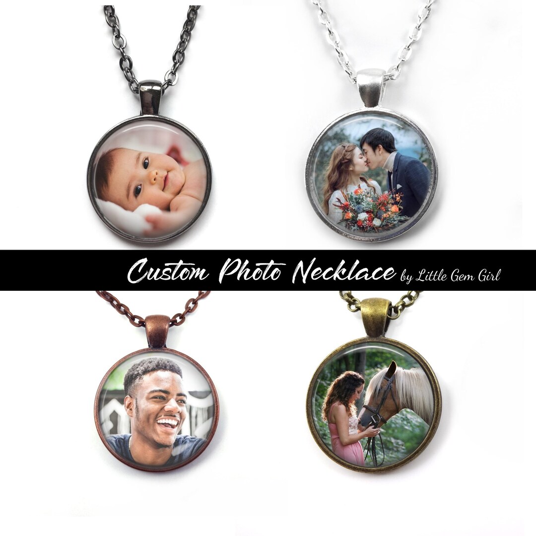 Custom Photo Necklace or Key Chain Charm - Your Personalized Picture ...