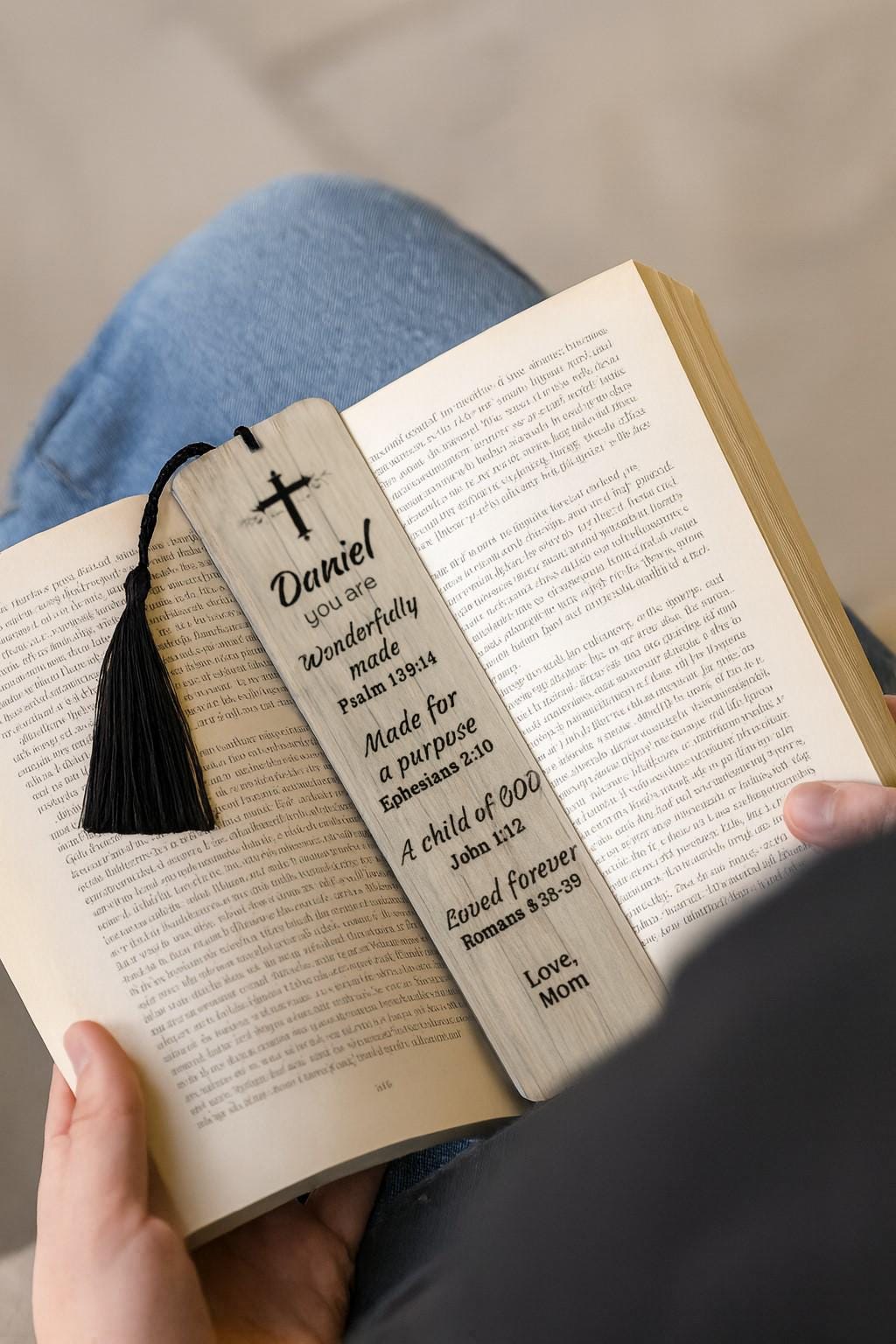 Custom Name Bible Bookmark - Sturdy Aluminum Metal - Personalized ...