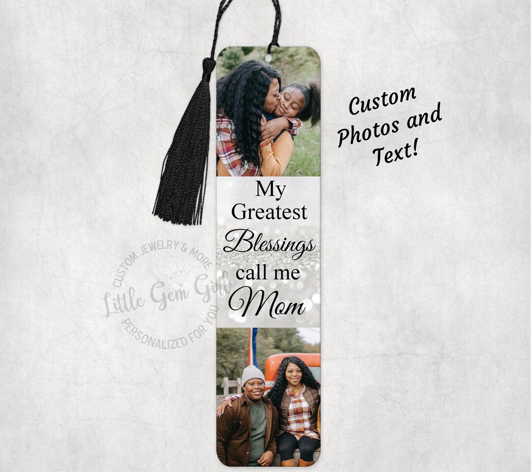 Your Custom Text and Photo Bookmark - Sturdy Aluminum Metal ...