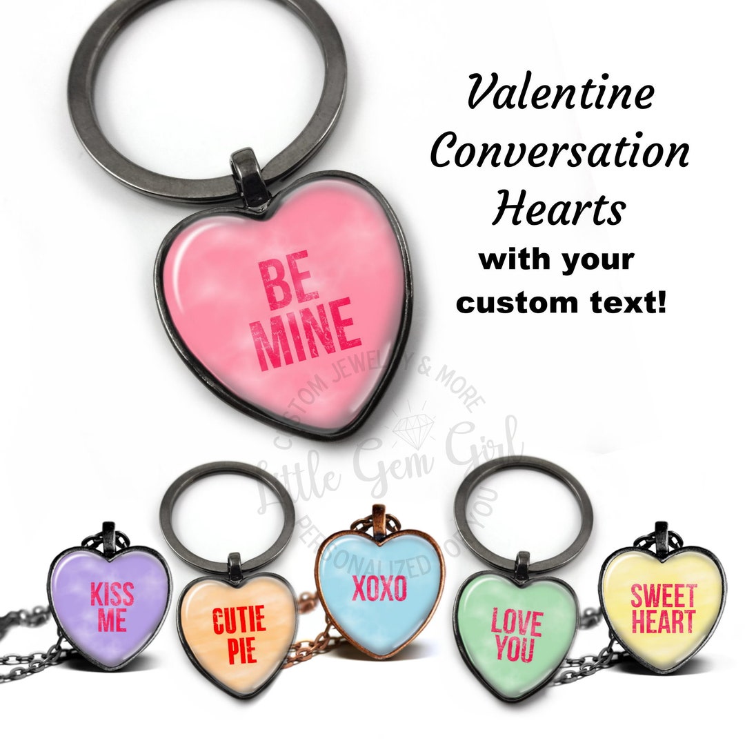 Custom Valentine's Day Conversation Heart Charms - Personalized With ...
