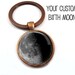 Custom Birth Moon Phase Necklace - Personalized Full Moon Pendant or ...