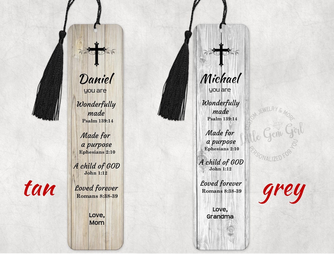 Custom Name Bible Bookmark Sturdy Aluminum Metal - Etsy