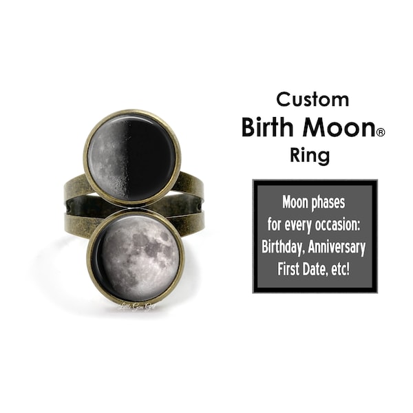 Moon Ring - Etsy