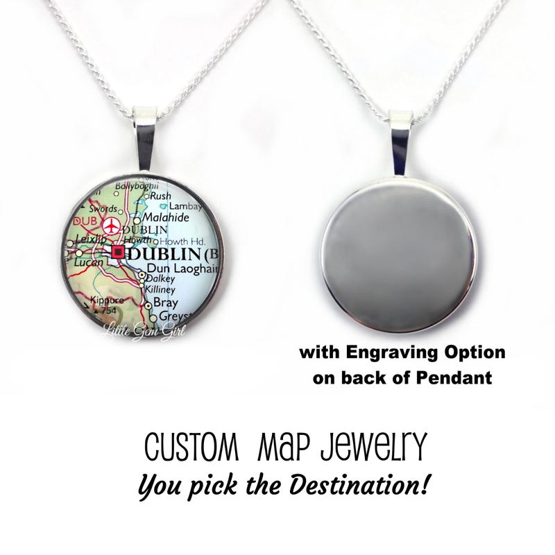 Map Necklace - Etsy