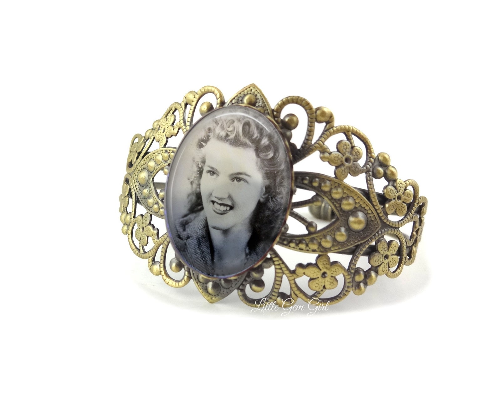 Custom Photo Bracelet in 6 Finishes - Personalized Picture Cuff ...