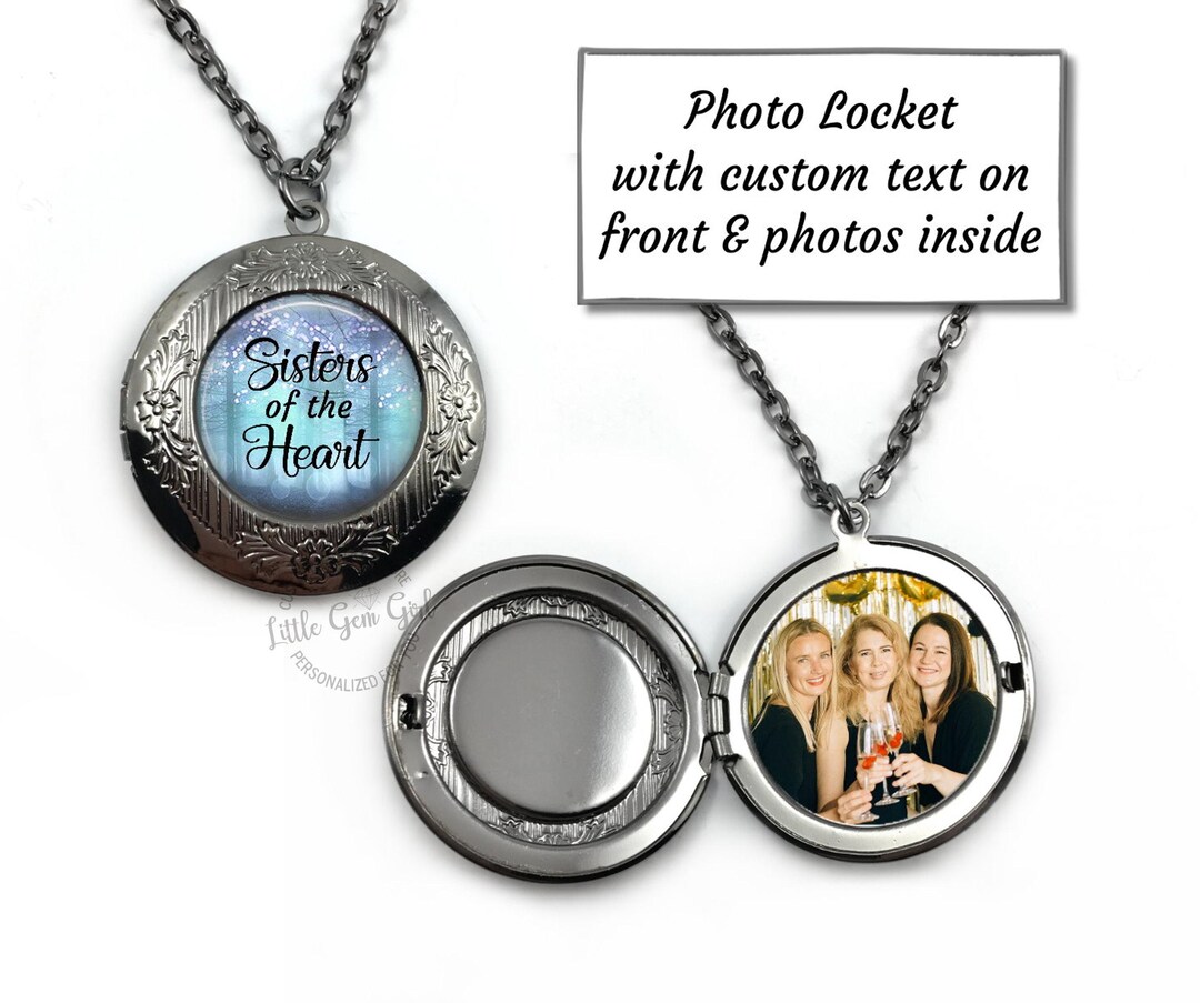 Custom Locket Necklace - 17 Designs Available - Personalized Name ...