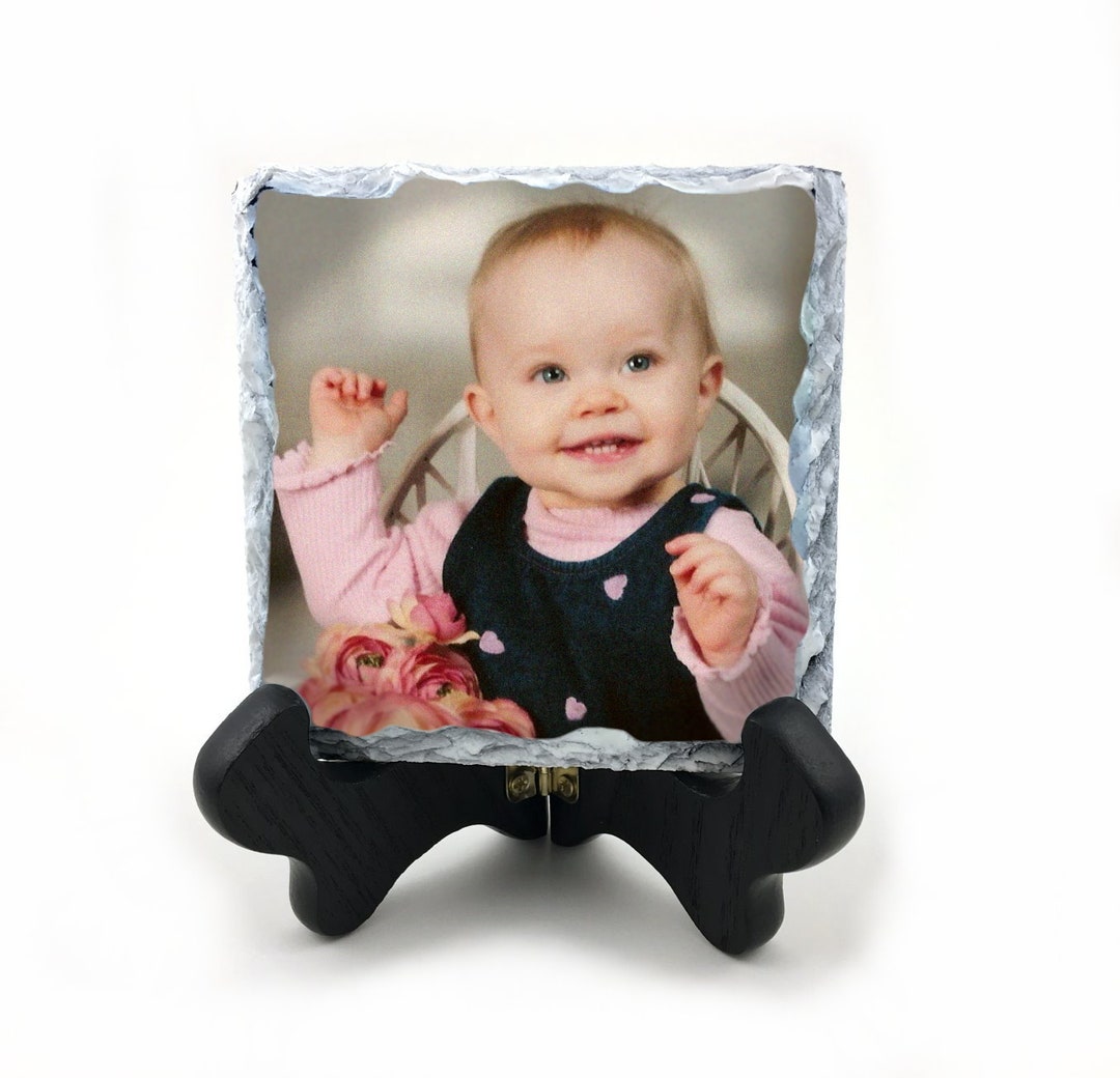 Personalized Photo Plaque - Custom Picture Slate Gift - 3.5 Inch Custom ...