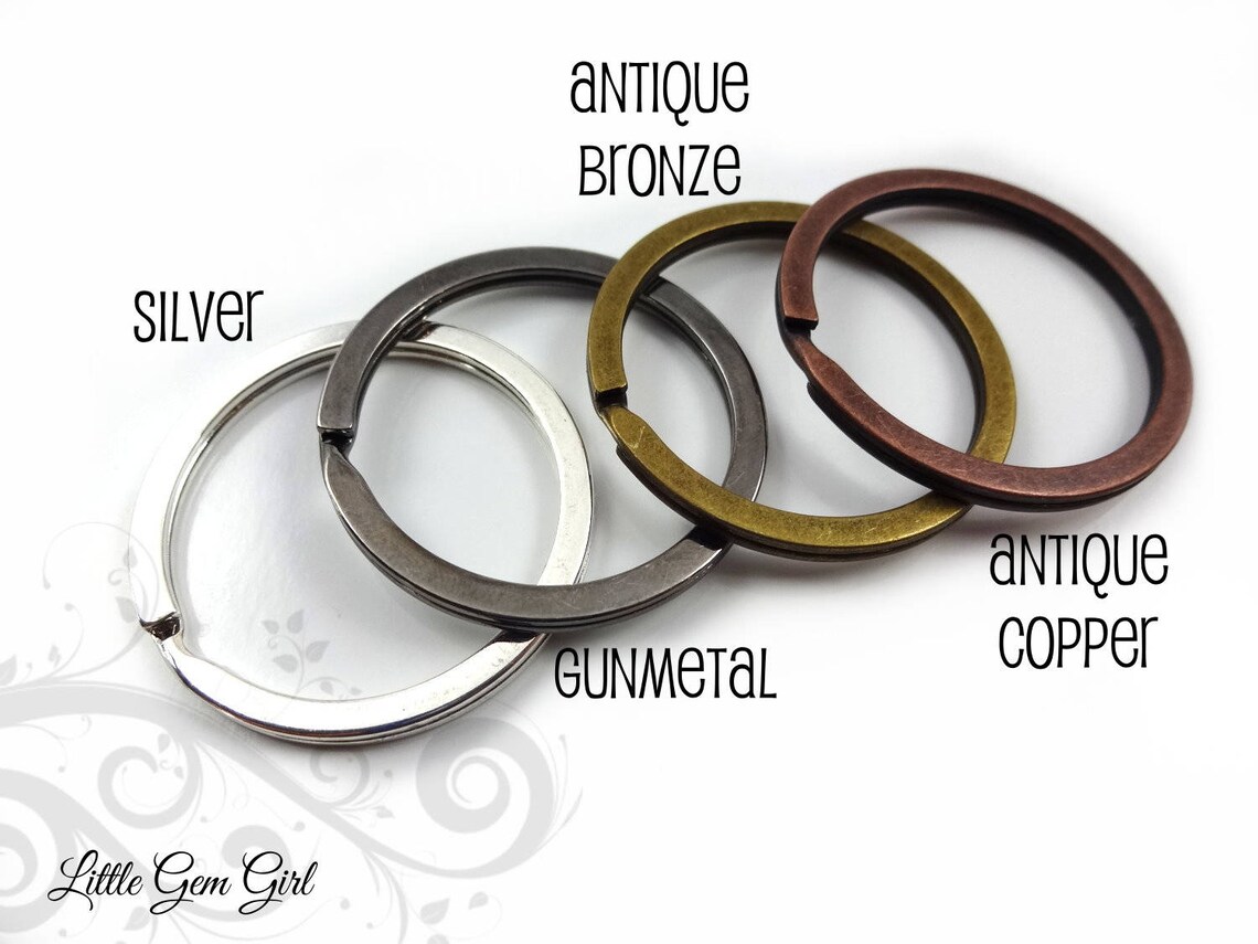 Key Ring Attachment - Large Split Ring for Pendants and Charm - Heavy ...