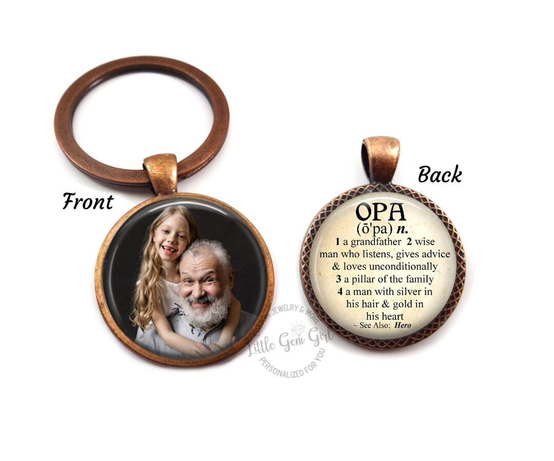 Personalized Opa Dictionary Definition Key Chain Charm - Handmade ...