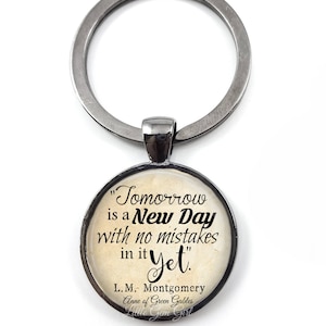 Tomorrow is a New Day Pendant Anne of Green Gables Book Quote Jewelry ...