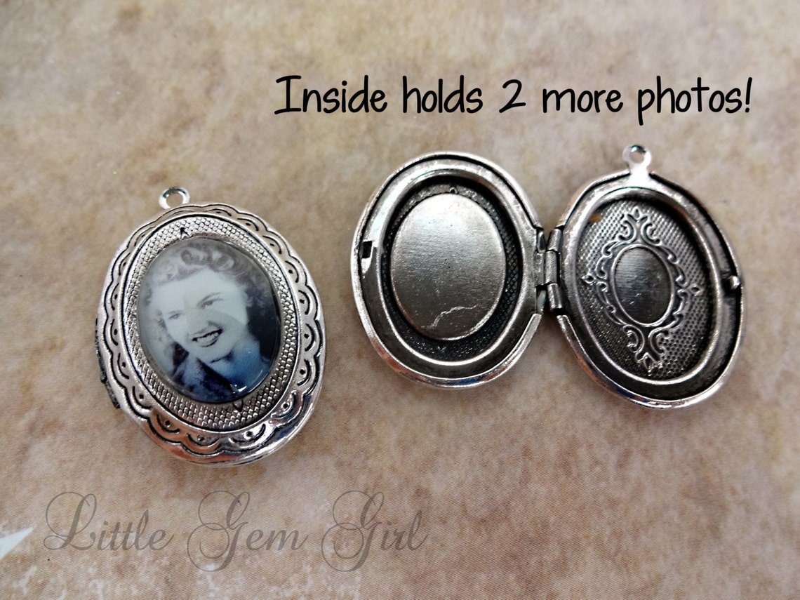 Small Custom Photo Locket Personalized Picture Locket | Etsy