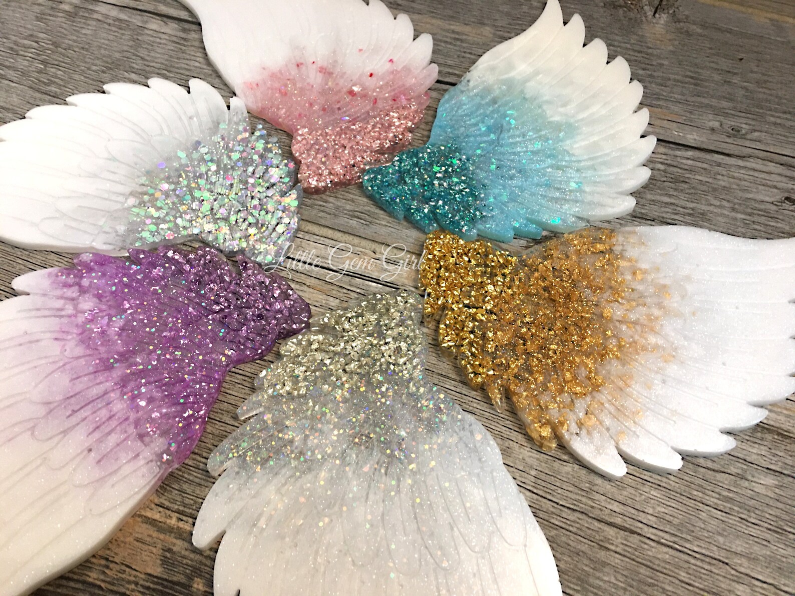 Custom Photo Angel Wing Memorial Ornament Custom Colors | Etsy