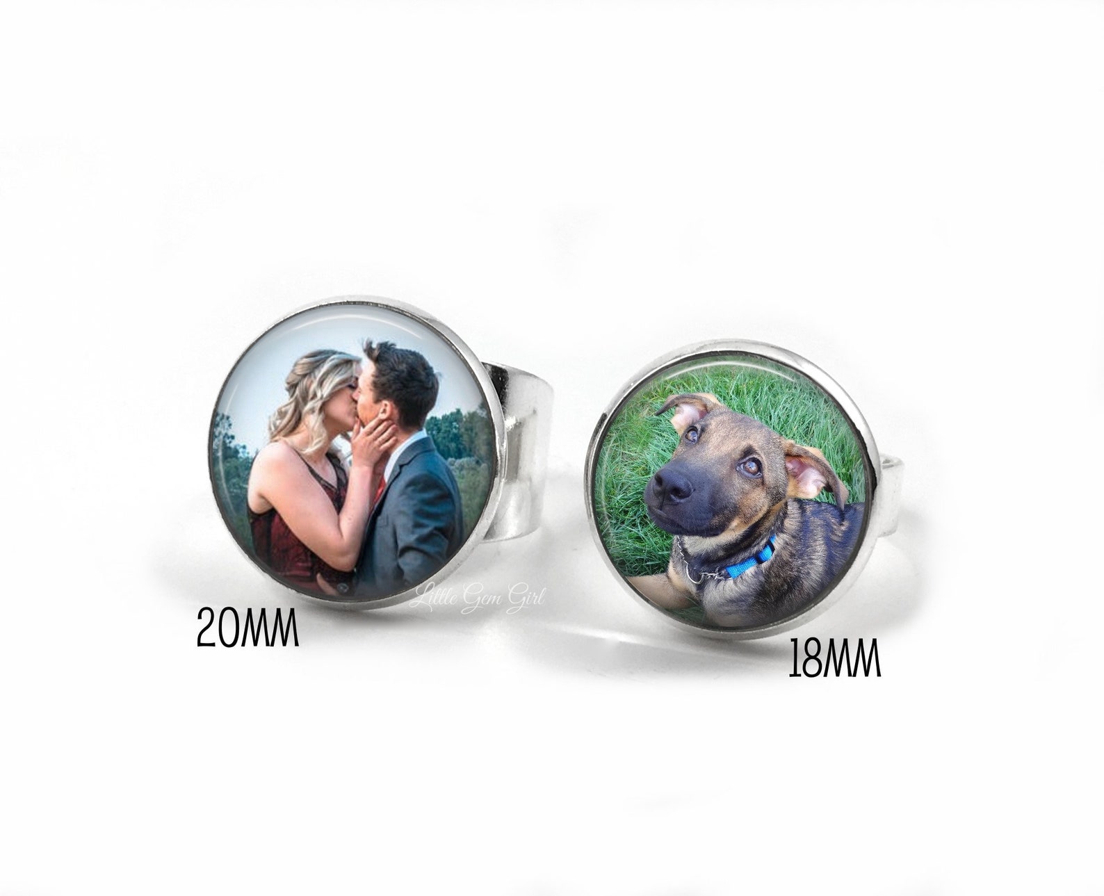 Personalized Photo Ring Custom Photo Ring Stainless Steel - Etsy