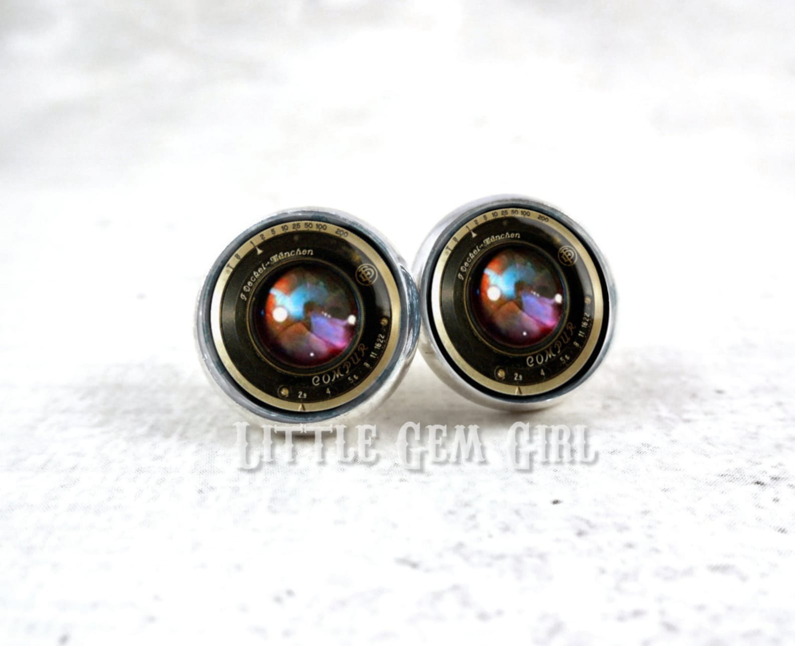 Vintage Camera Lens Earrings - Camera Lense Earrings Post or Dangle ...