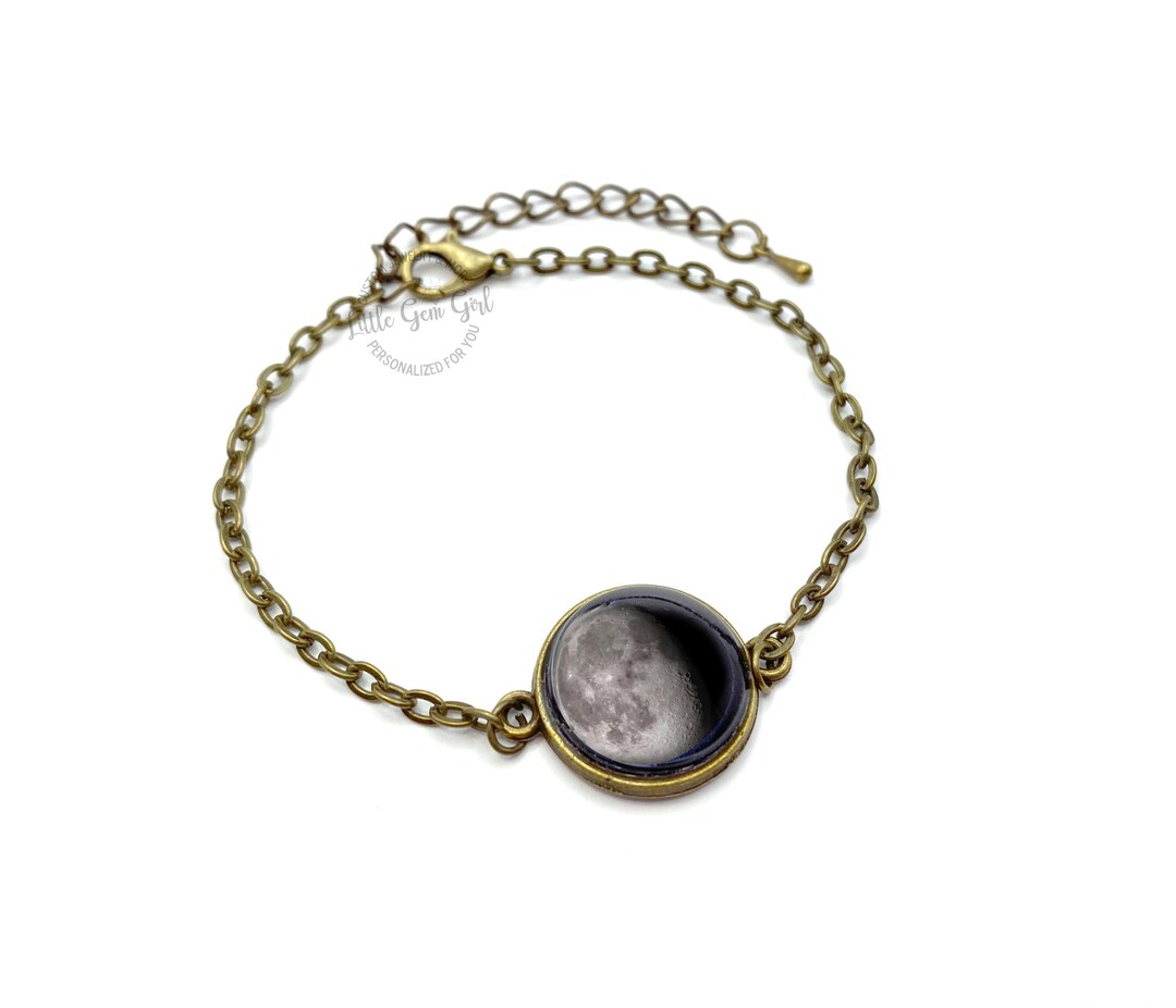 Custom Birth Moon Bracelet – Personalized Lunar Phase Jewelry – 1 to 4 ...