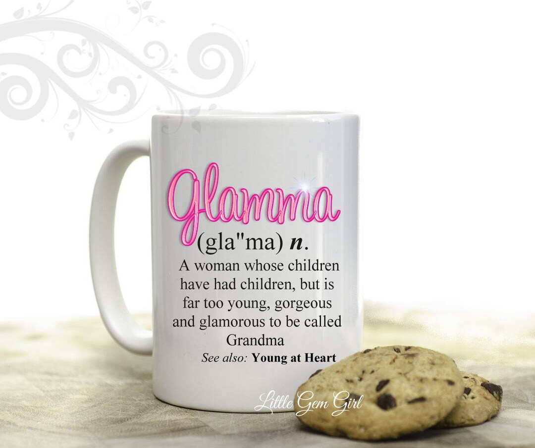 Glamma Dictionary Definition Coffee Mug - Large 15 Oz - Novelty Glam-ma ...