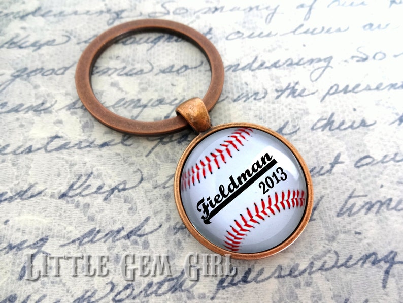 Personalized Baseball Key Chain Gift for Sports Lover | Etsy