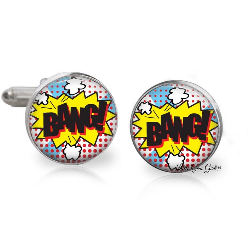 Comic Cufflinks - Etsy