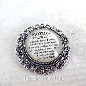 Mom Brooch for Wedding - Mother of the Bride Wedding Keepsake - Mom ...