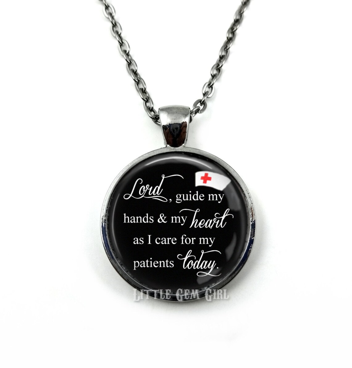Nurse Prayer Necklace OR Nurse Key Chain Nurse Quote Pendant - Etsy
