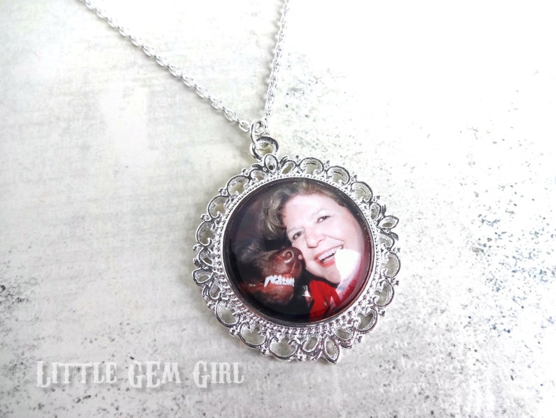 Custom Photo Necklace Personalized Jewelry Round Picture - Etsy