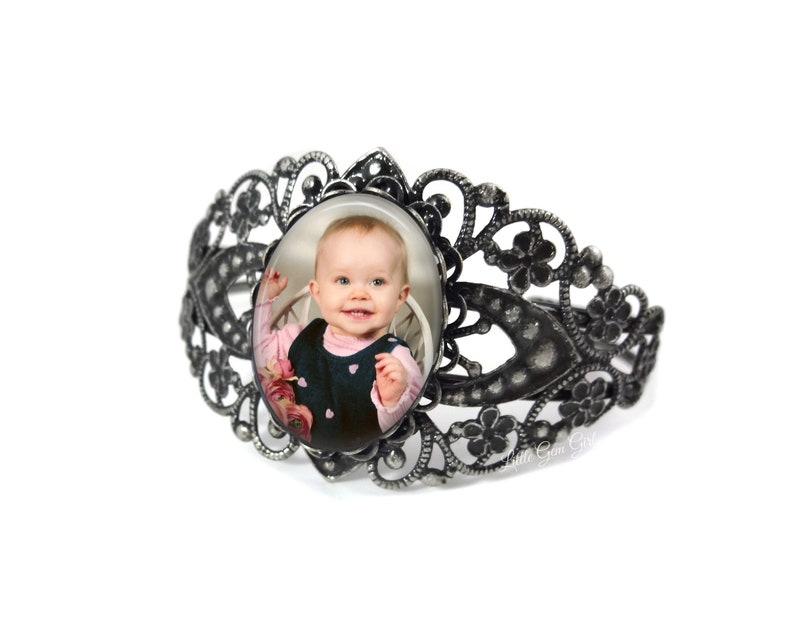 Custom Photo Bracelet in 6 Finishes - Personalized Picture Cuff ...