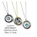 Custom Birth Moon Floating Locket Necklace 1 - 4 Moon Phase Charms ...