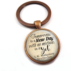 Tomorrow is a New Day Pendant Anne of Green Gables Book Quote Jewelry ...