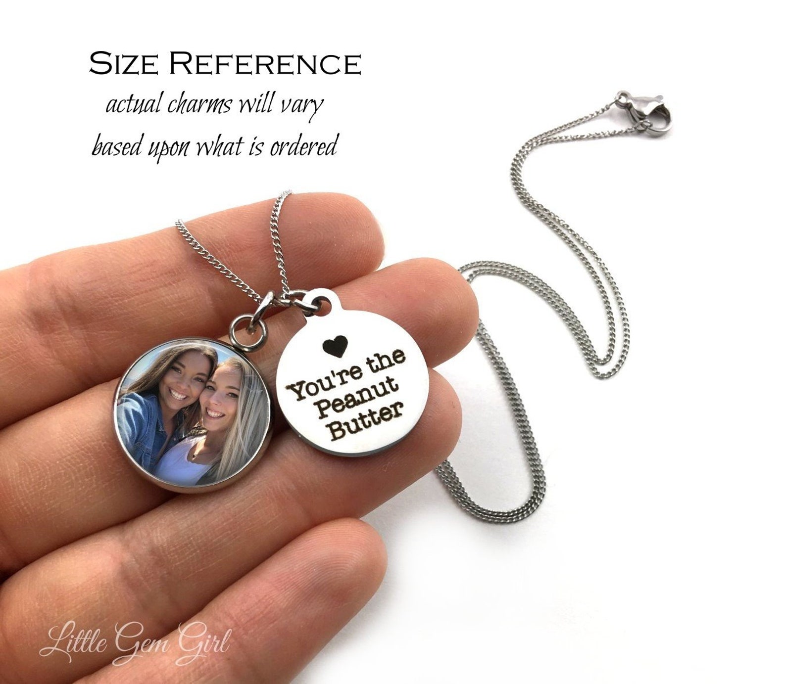 Custom Photo Memorial Necklace Stainless Steel Custom - Etsy