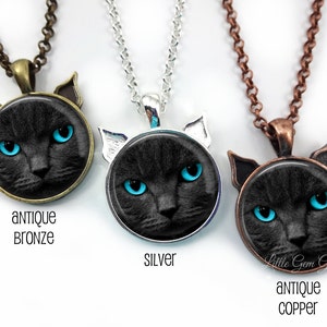 Personalized Cat Necklace - Custom Cat Jewelry - Double Sided Photo and ...