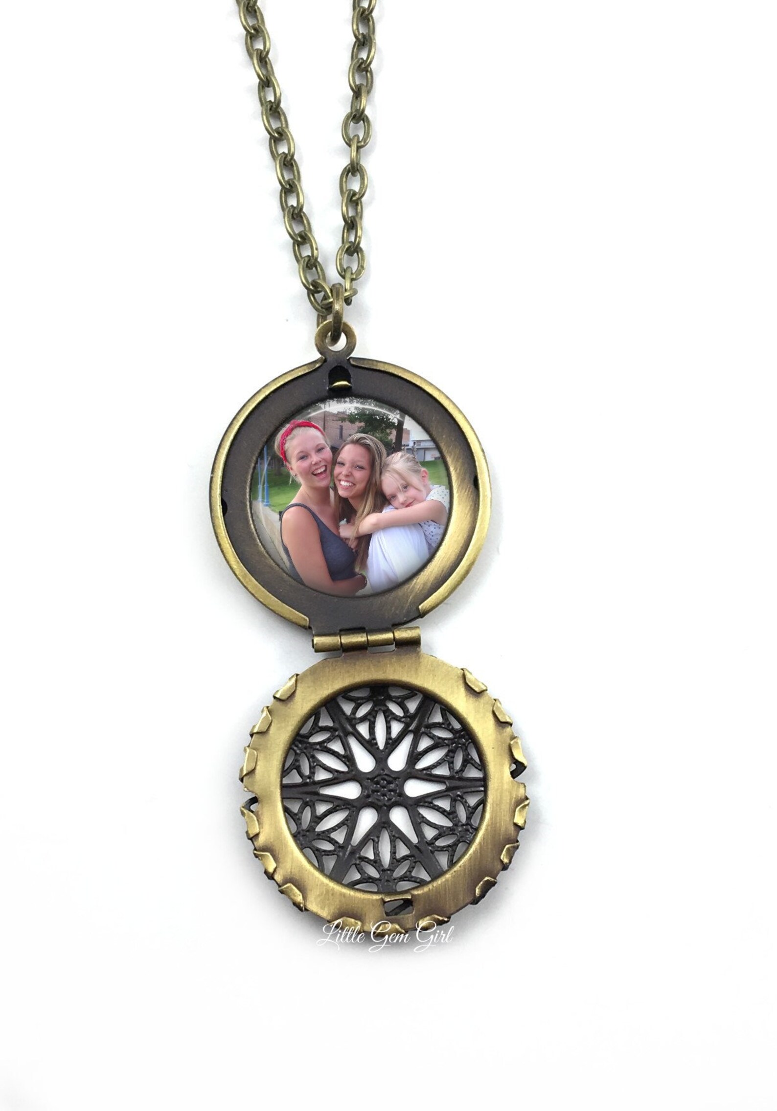 Custom Photo Locket Personalized Picture Necklace - Etsy