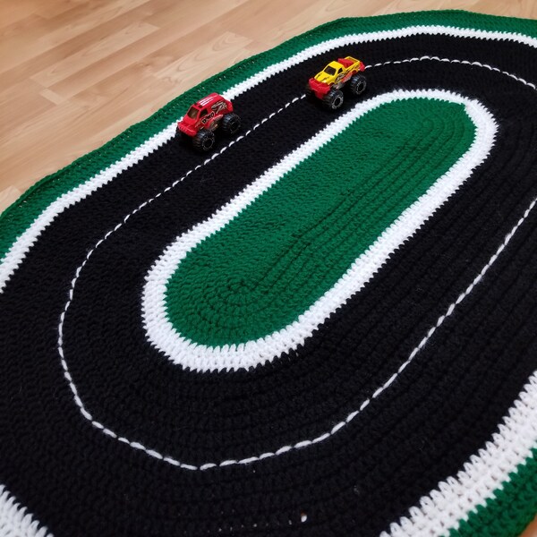 Crochet Race Track Rug - Etsy