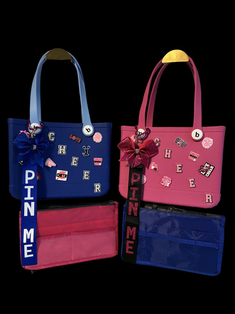 Cheerleading Croc Style Shoe Bag - Bundle Includes (15 Cheer Charms ...
