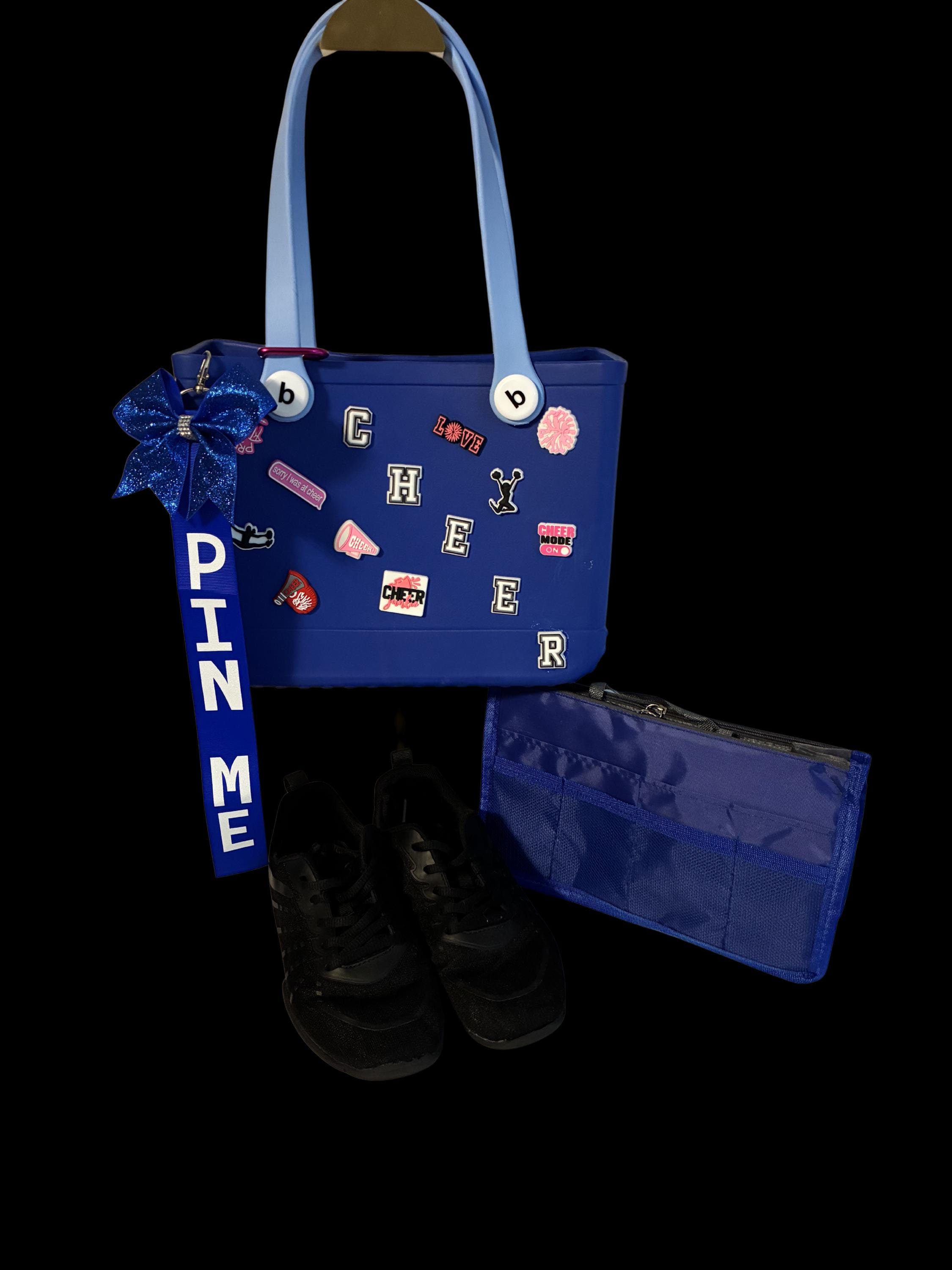 Cheerleading Croc Style Shoe Bag - Bundle Includes (15 Cheer Charms ...