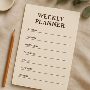 2025 Minimalist Daily Planner | Beige Aesthetic | Daily, Weekly ...