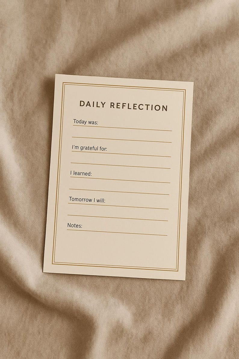 Minimalist Beige Daily Planner | Printable A4, US Letter (digital ...