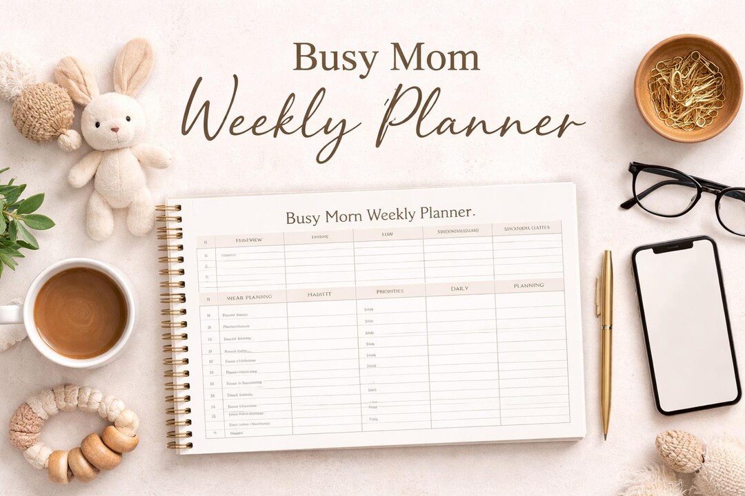 Busy Mom Weekly Planner | Printable Life Organization (PDF) - Etsy