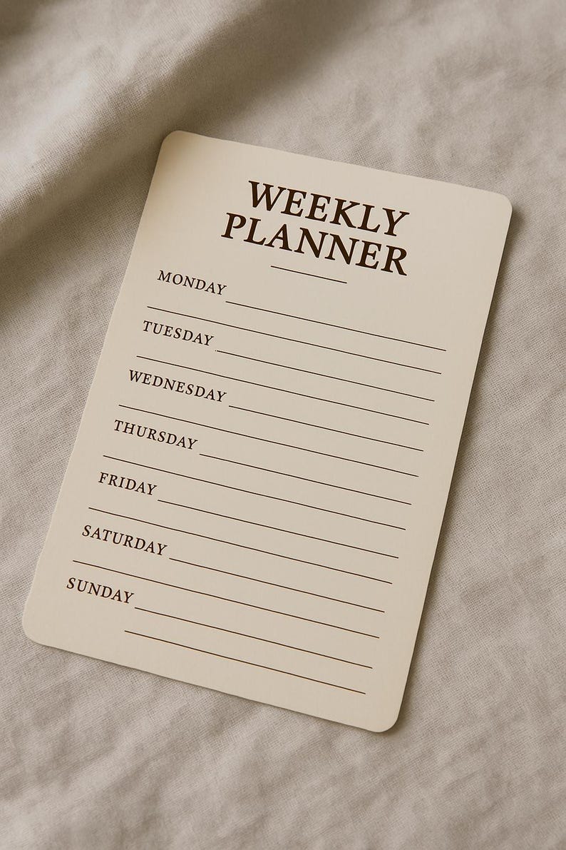 2025 Minimalist Daily Planner | Beige Aesthetic | Daily, Weekly ...